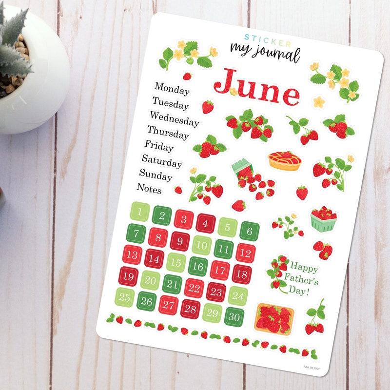Bullet Journal Stickers Calendar - Etsy