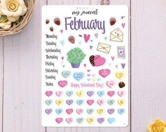 June Bullet Journal Sticker Sheet Basics Strawberry Themed Stickers for ...