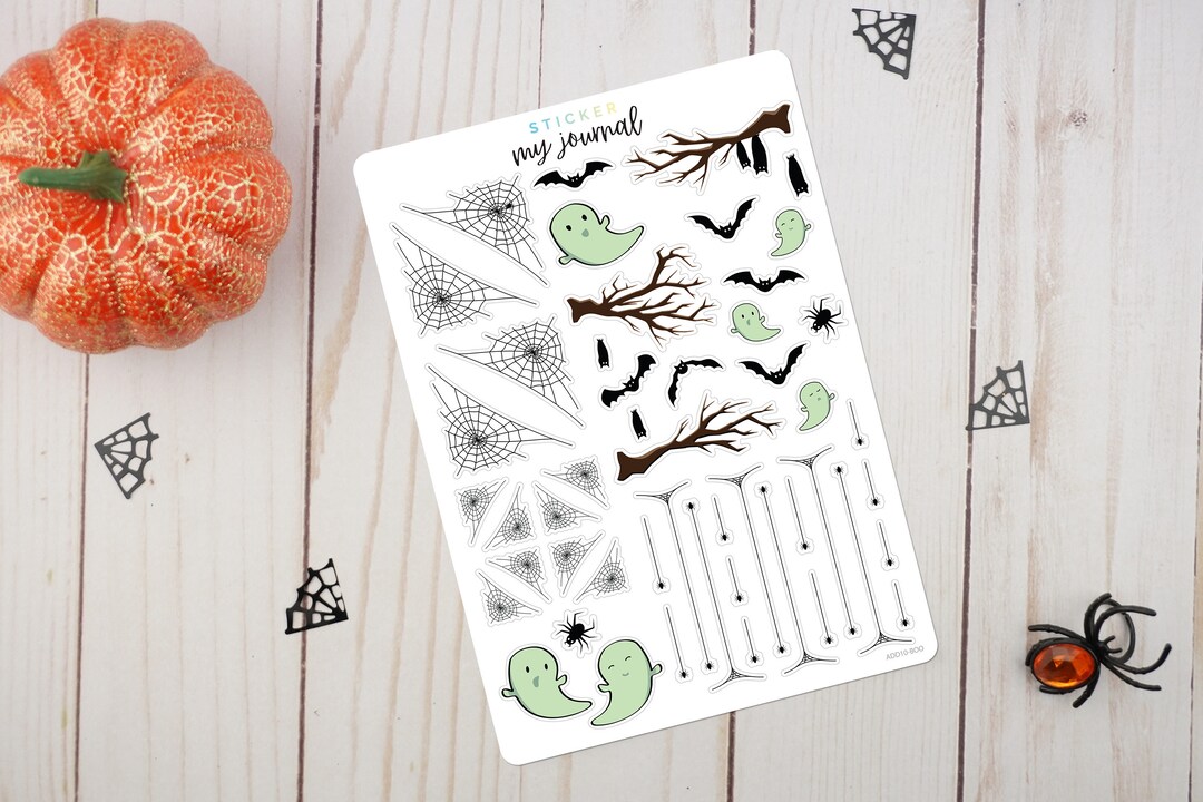 Haunted Sticker Sheet - Themed Stickers for Your Bullet Journal ...
