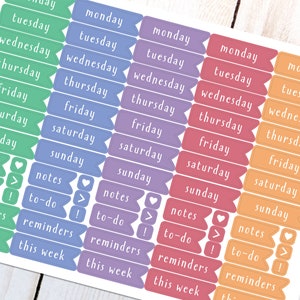 Meadow Deluxe Days of the Week Banners Essentials Colorful Weekly ...