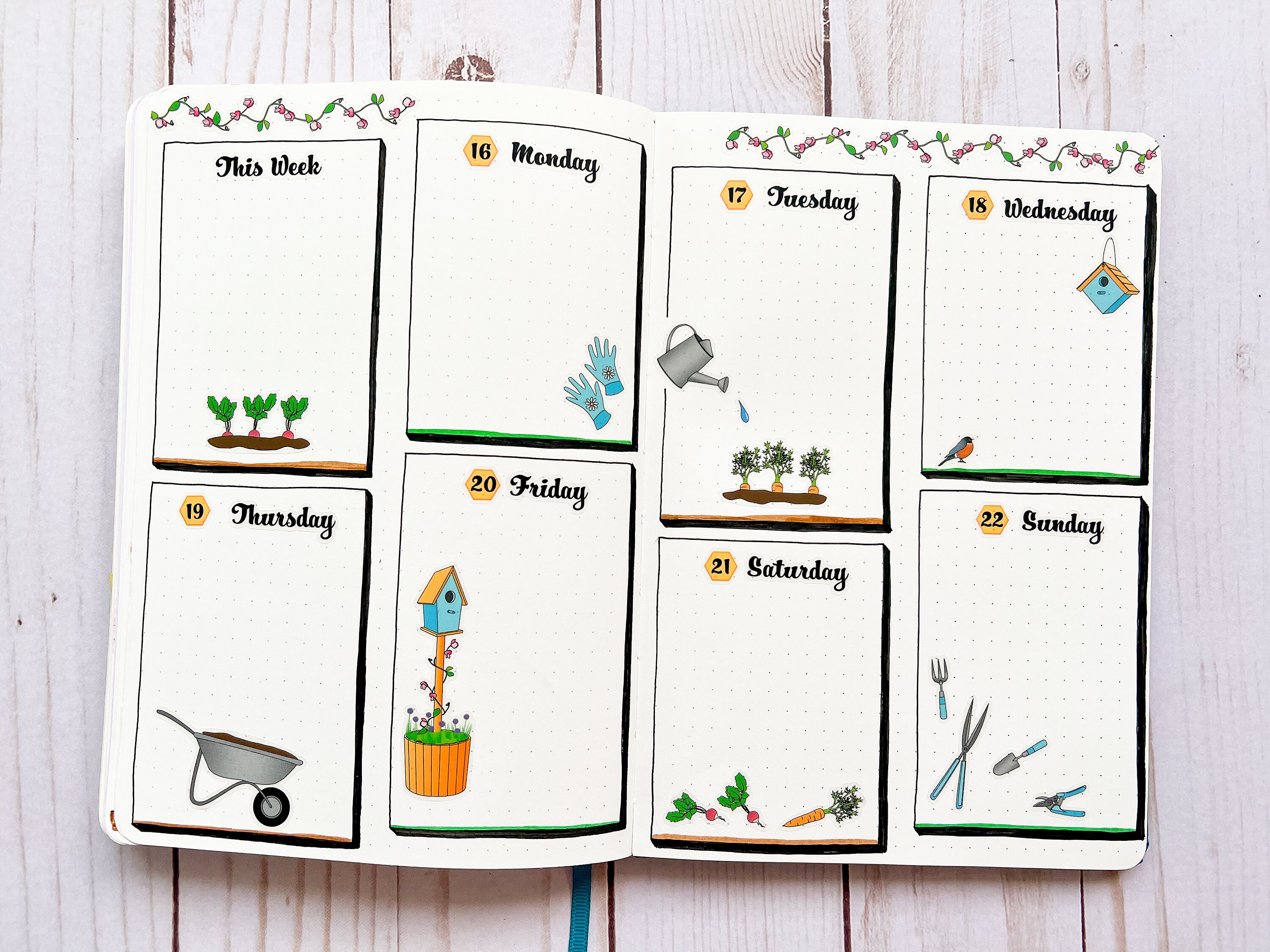 May Monthly Bullet Journal Sticker Kit Spring Garden themed - Etsy España