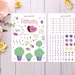 February Monthly Bullet Journal Sticker Kit Valentines - Etsy