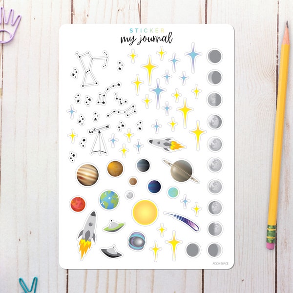 Space Stickers - Etsy