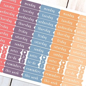 Elegant Autumn Deluxe Days of the Week Banners - Essentials - Colorful ...