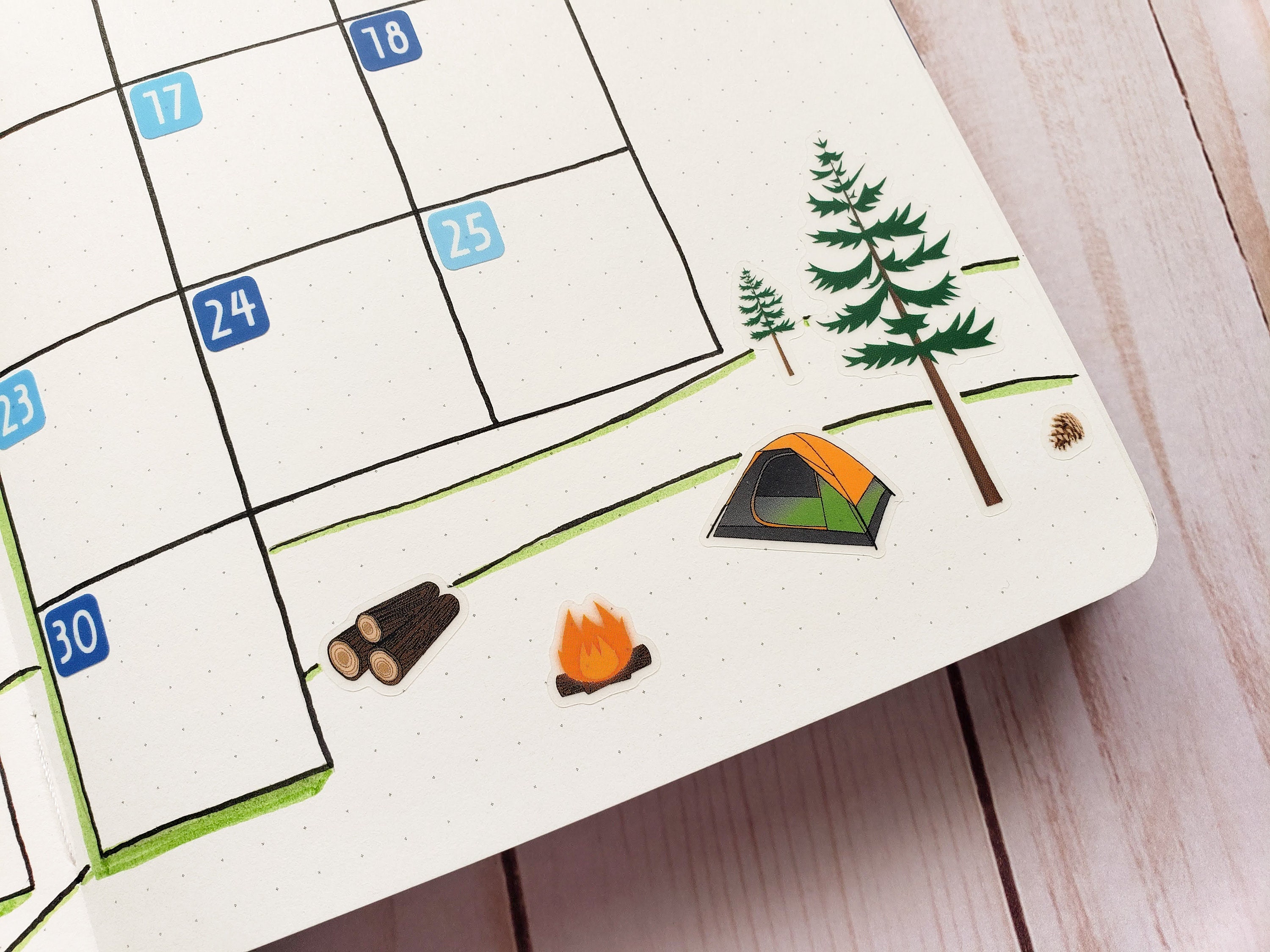 June Bullet Journal Sticker Sheet - Basics - Summer Themed Stickers for ...