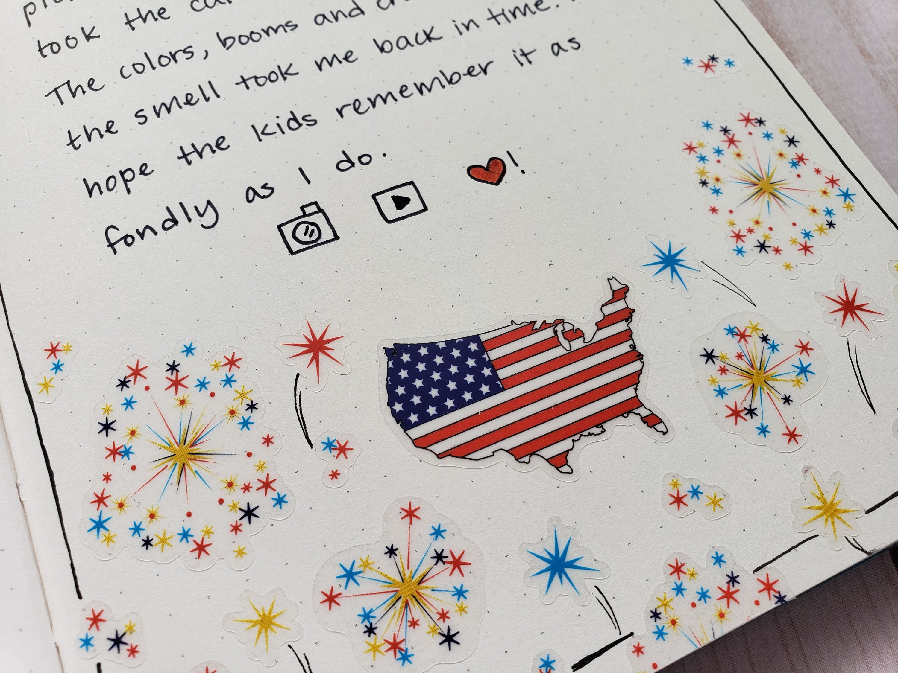Stars & Stripes Sticker Sheet Themed Stickers for Your - Etsy