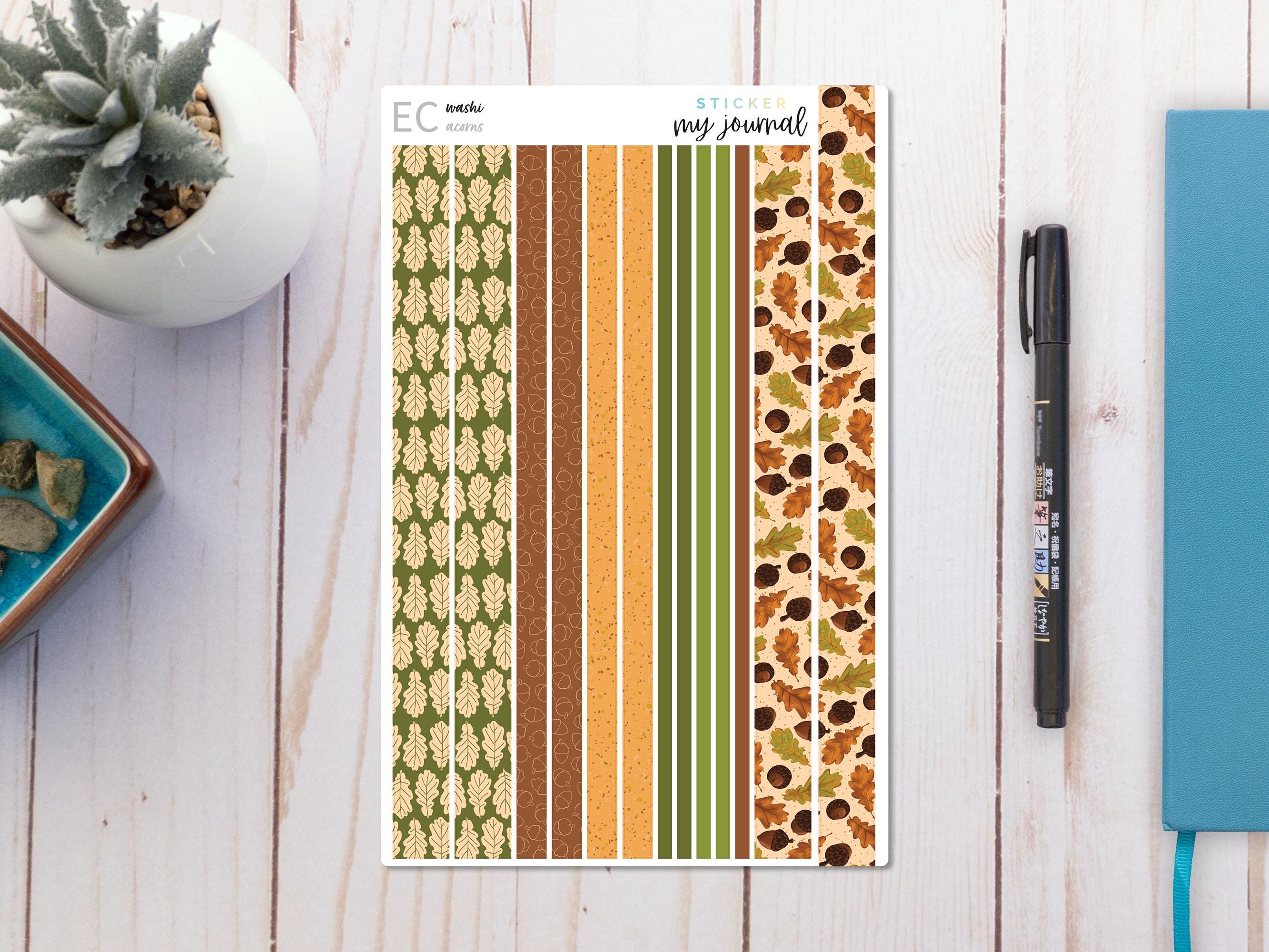 NEW! November Acorns, EC Planner Stickers for 7x9 Vertical Planners ...