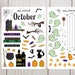 October Monthly Bullet Journal Sticker Kit Halloween Themed Stickers ...
