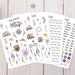 October Monthly Bullet Journal Sticker Kit - Halloween Themed Stickers ...