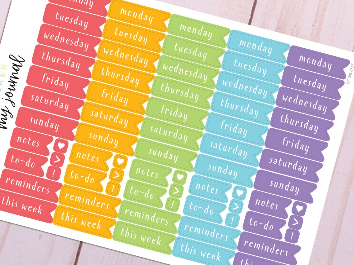 Celebration Deluxe Days of the Week Banners - Essentials - Colorful ...