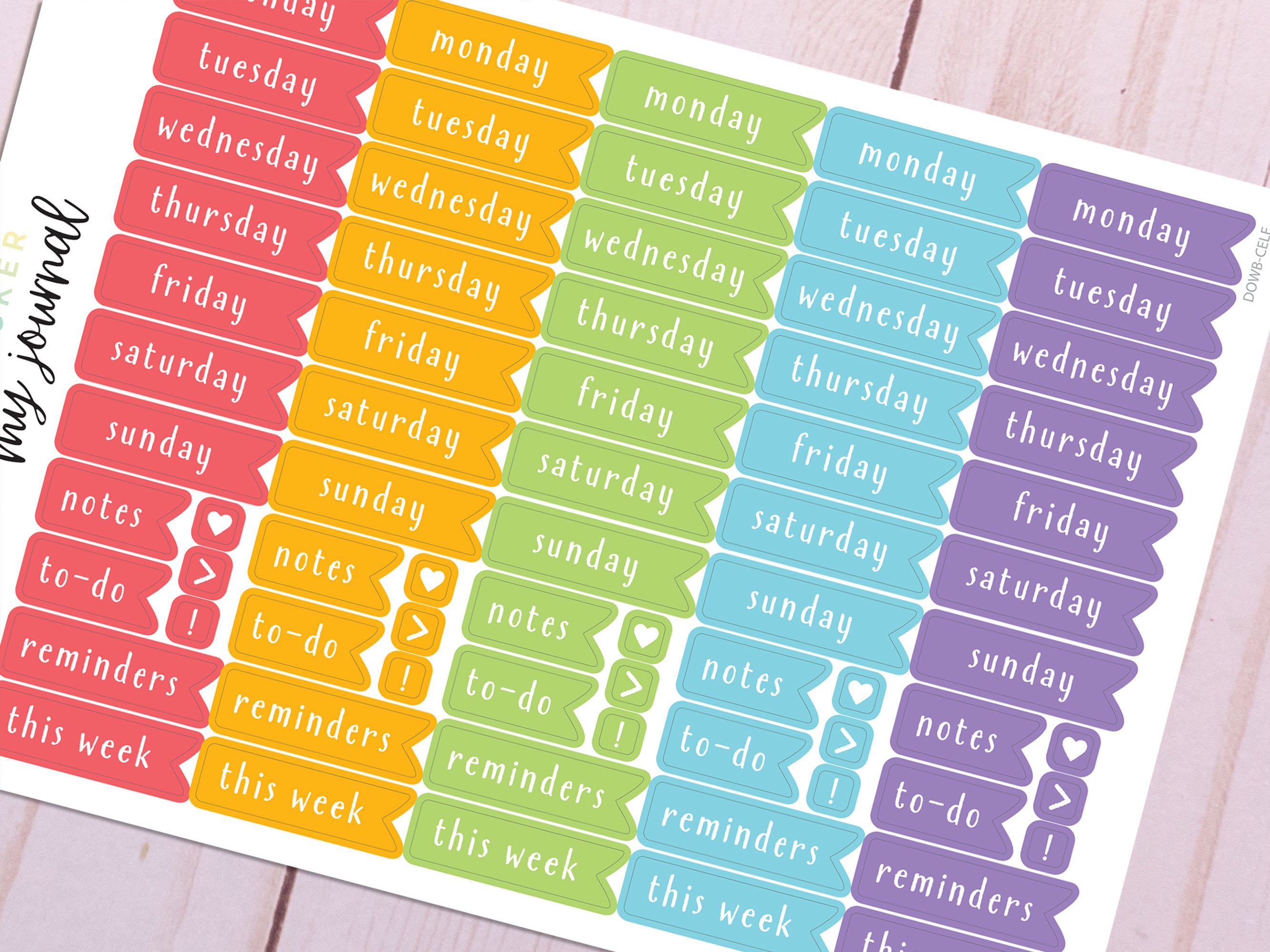 Celebration Deluxe Days of the Week Banners - Essentials - Colorful ...