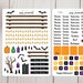 October Monthly Bullet Journal Sticker Kit Halloween Themed Stickers ...