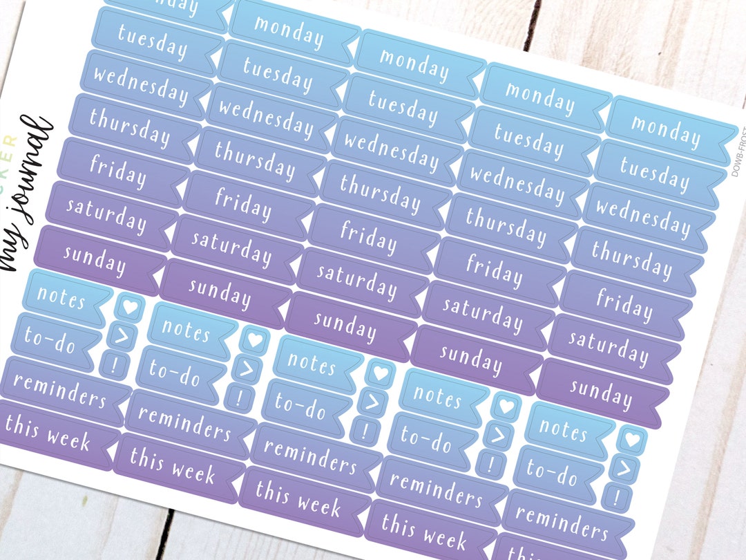 Frost Deluxe Days of the Week Banners - Essentials - Colorful Weekly ...