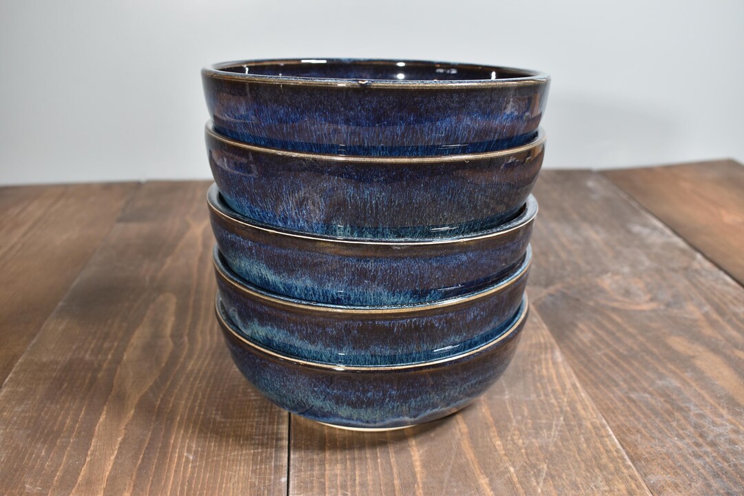 Five Bowl Set, Entree Bowls, Large Pasta Bowls, Ceramic Bowls - Etsy