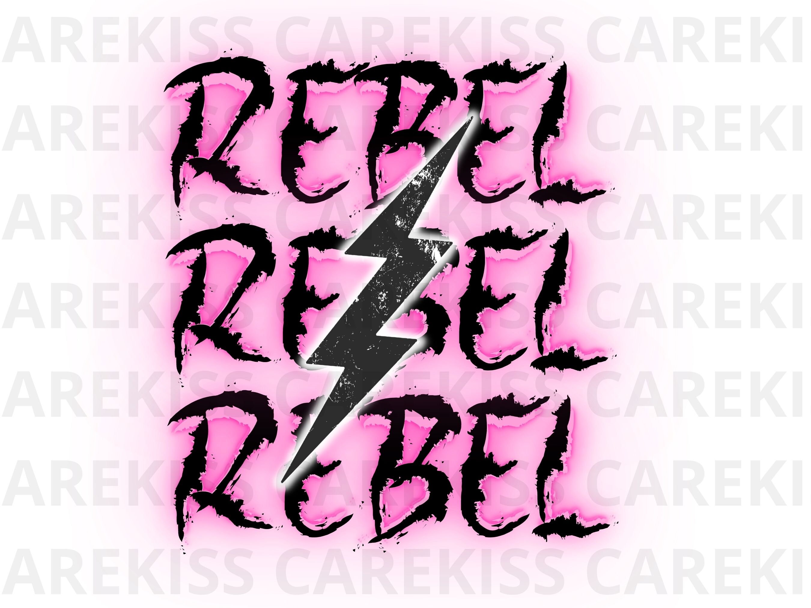 Rebel Png, Pink Neon Png, Vintage Rock Png, Sublimation Designs ...