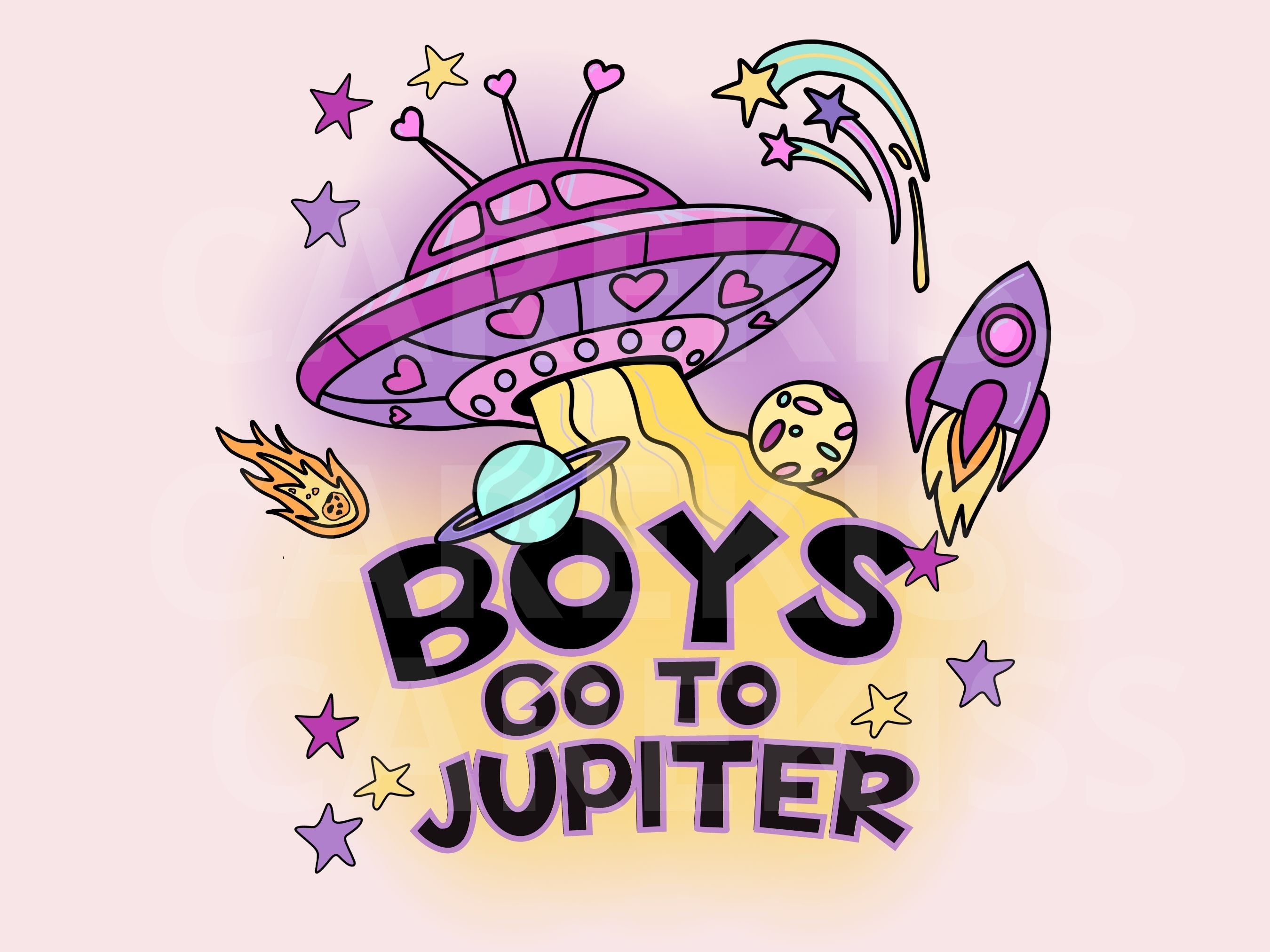 Boys Go to Jupiter Png Design for Sublimation, Valentines Day Png ...