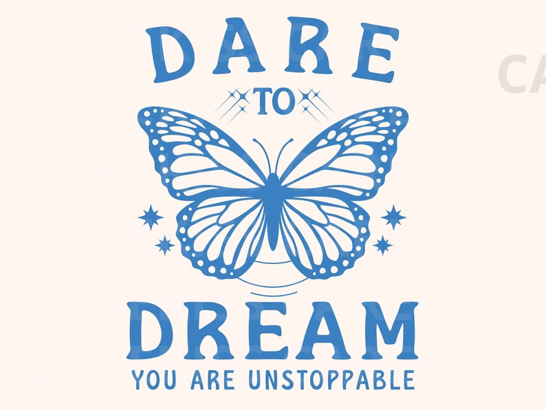 Dare to Dream Svg Christian Svg Butterfly Svg Shooting Star - Etsy