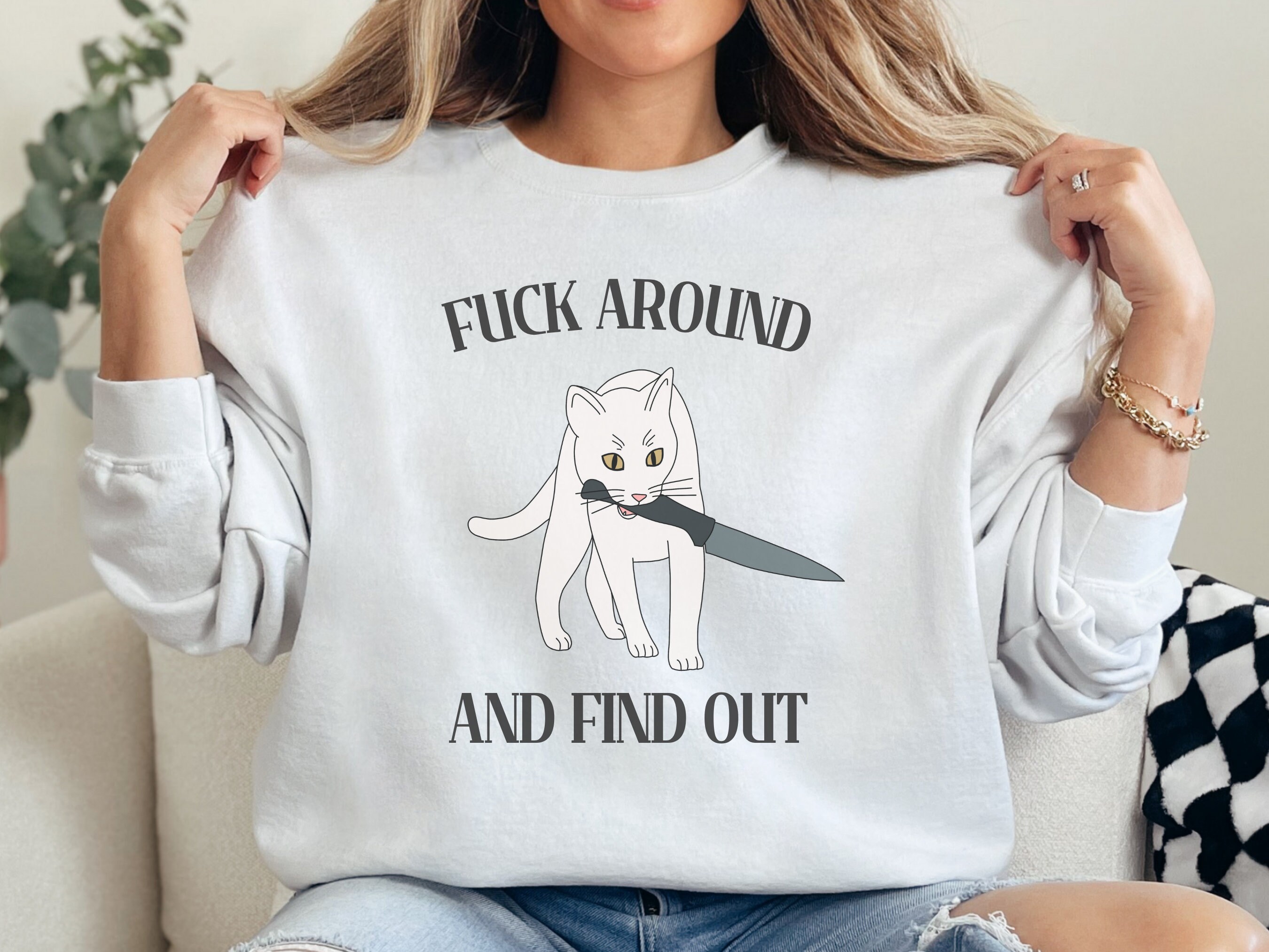 Fuck Around and Find Out Png Funny Cat Meme Png Adult Humor Png Mental ...
