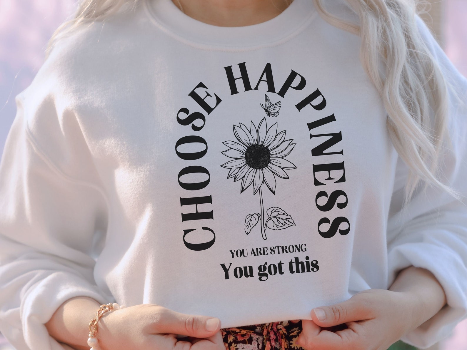 Choose Happiness Svg Png, Sunflower Svg, Cricut Svg, Self Love Svg ...