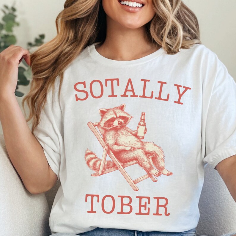 Sotally Tober Raccoon Beer Retro Png Day Drinking Sublimation Design ...