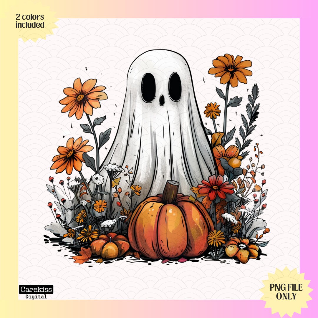 Too Cute to Spook Png Cute Ghost Png Halloween Png Coffee Png Bougie ...