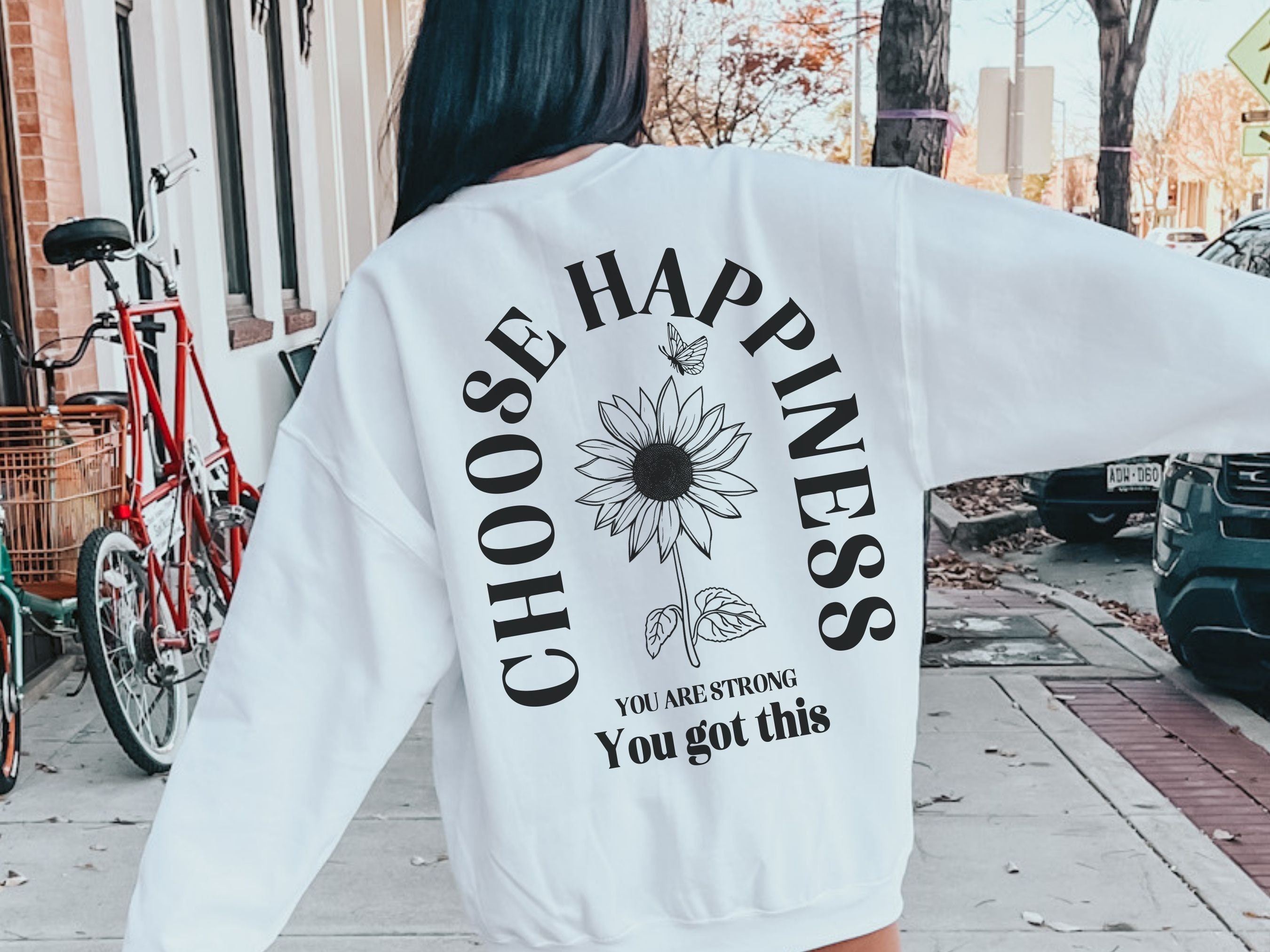 Choose Happiness Svg Png, Sunflower Svg, Cricut Svg, Self Love Svg ...