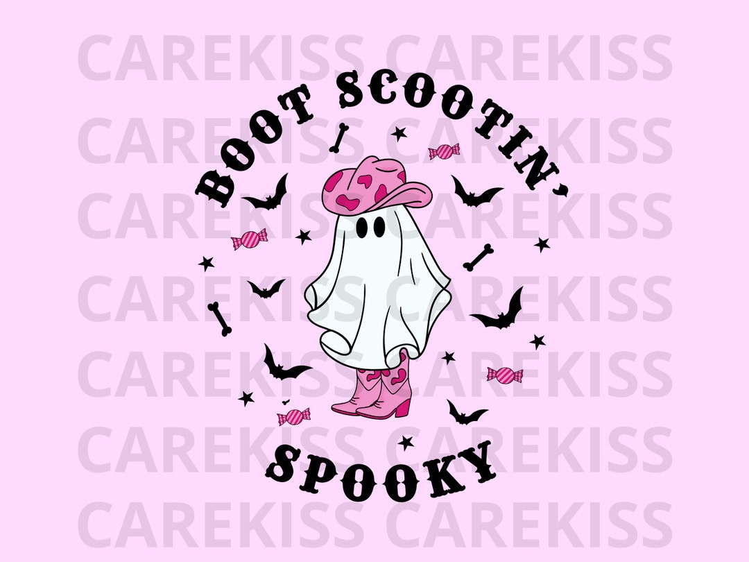 Boot Scoot Spooky Png Svg, Western Ghost Png, Spooky Svg Png, Retro ...