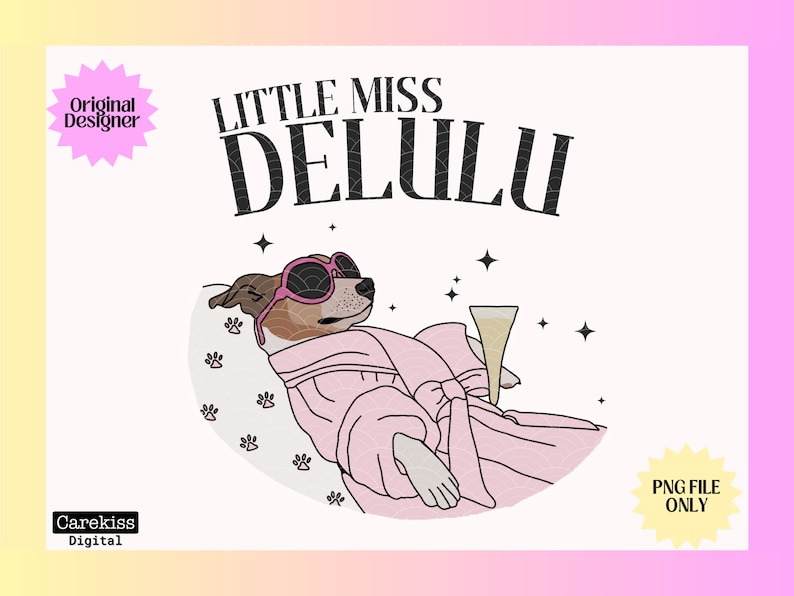Little Miss Delulu PNG Meme Png Boujee Png Delulu is the Solulu Mental ...