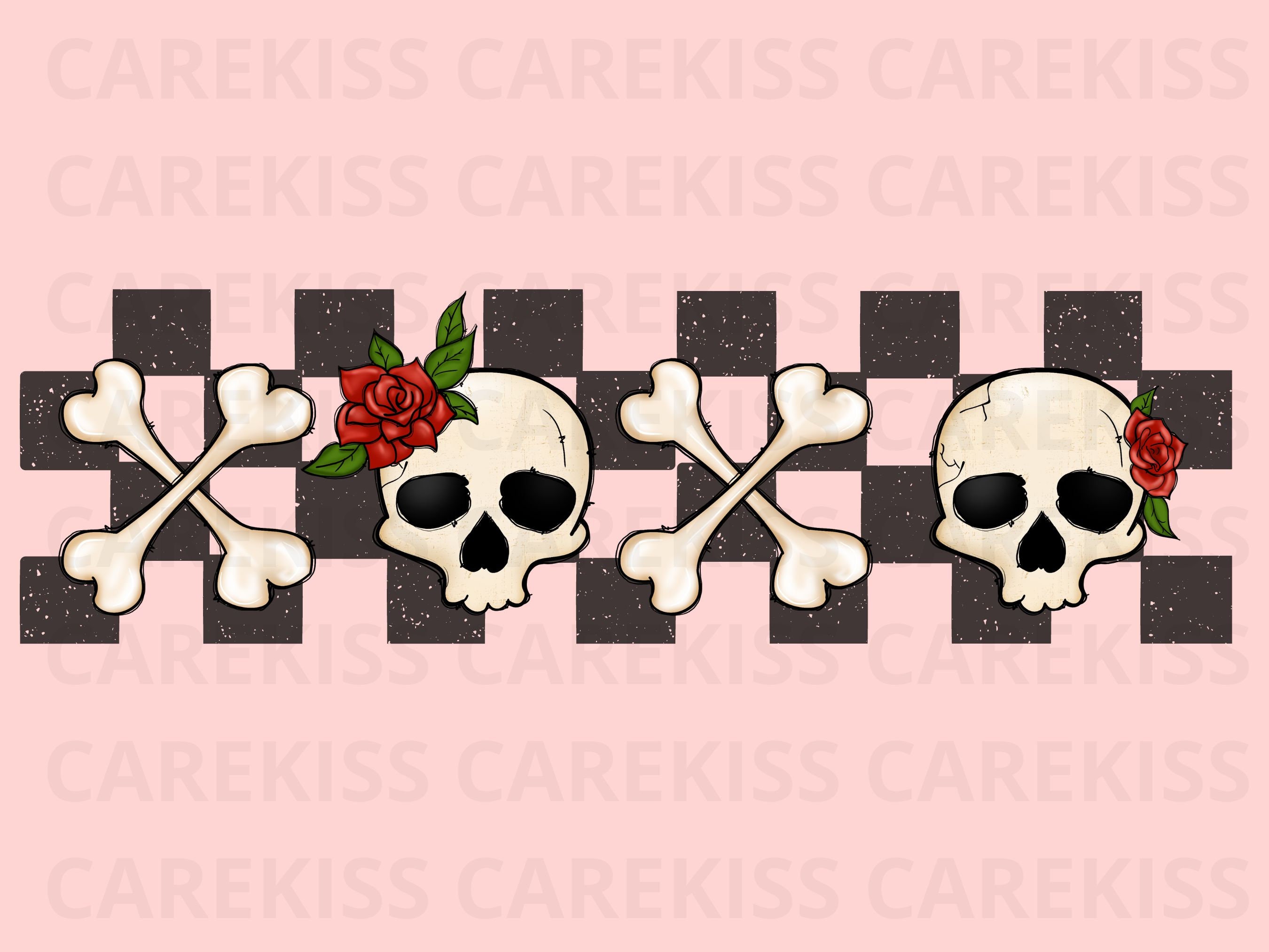 Skull Png, Hugs and Kisses Design for Valentines Day, Rock Chick ...