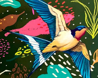 Barn Swallow Sticker - Etsy