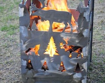 Elk Fire Pit Dxf File - Etsy