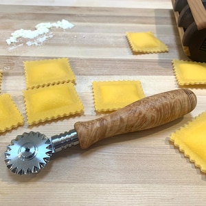 Custom Burl Handled Pasta Cutters - Etsy