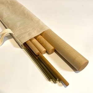 Pasta Rolling Pins, Mini Mattarelli, Brass Ferretto, 9pc - Etsy