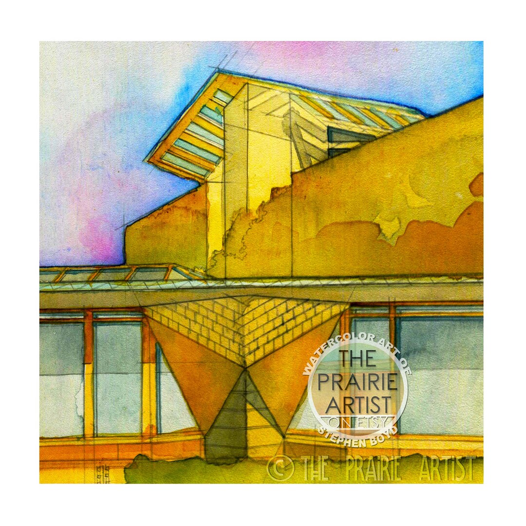 Thad Buckner Florida Southern College Fine Art Watercolor Print, Wright ...