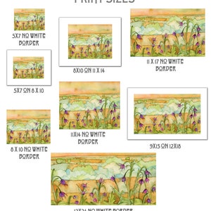 Prairie Wildflowers Watercolor Art Print, Wild Smoke Flower Buds in the ...