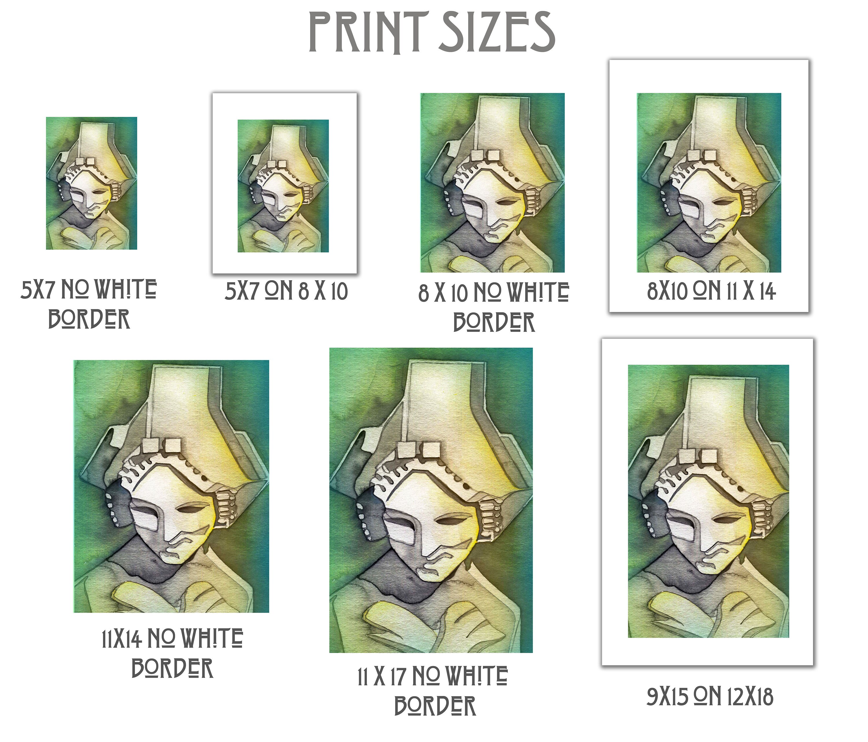 Sprite Watercolor Art Print, Arizona Biltmore Solemn Sprite Wall Art ...