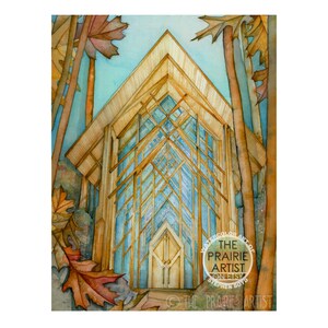 Anthony Chapel Hot Springs Fine Art Watercolor Print, Arkansas Glass ...
