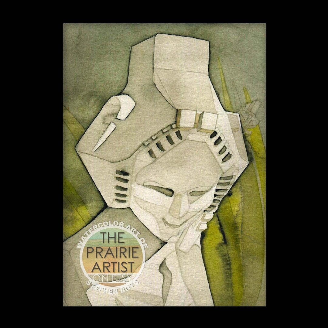 Solemn Sprite Watercolor Art Print, Artwork of the Arizona Biltmore ...