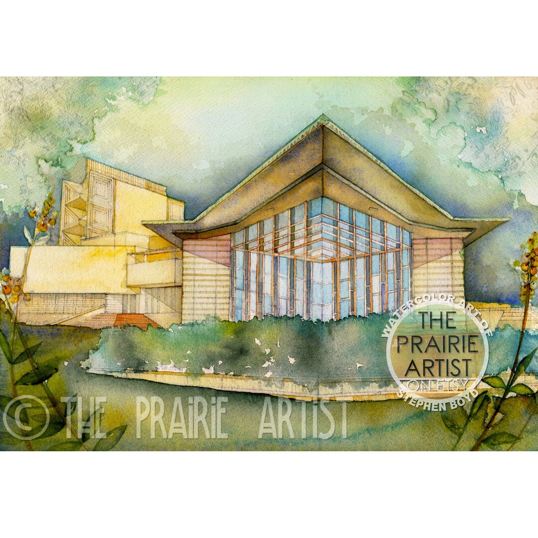 Danforth Chapel Fine Art Watercolor Print, Florida Southern Wright ...