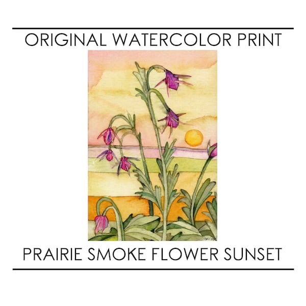 Prairie Smoke Flower - Etsy