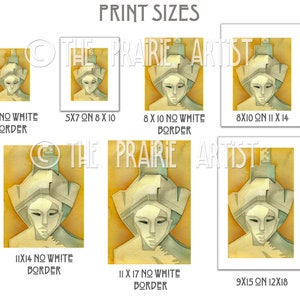 Sprite Statues Watercolor Art Print, Sprites Designed by Wright and ...