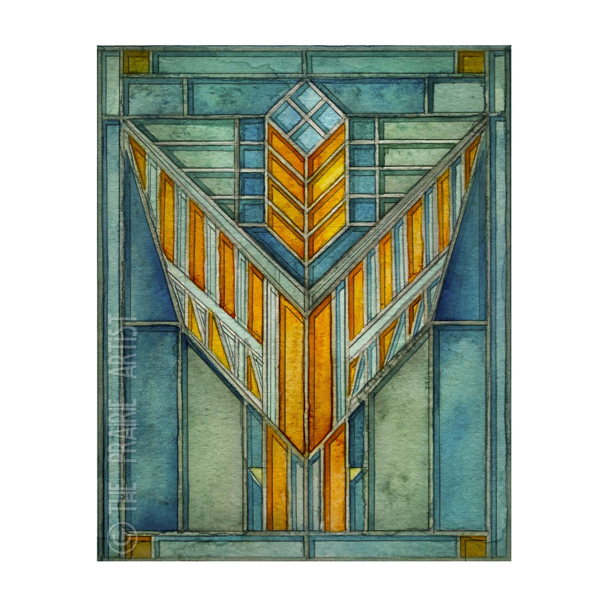 Autumn Sumac Dana Thomas House Stained Glass Gallery Art - Etsy