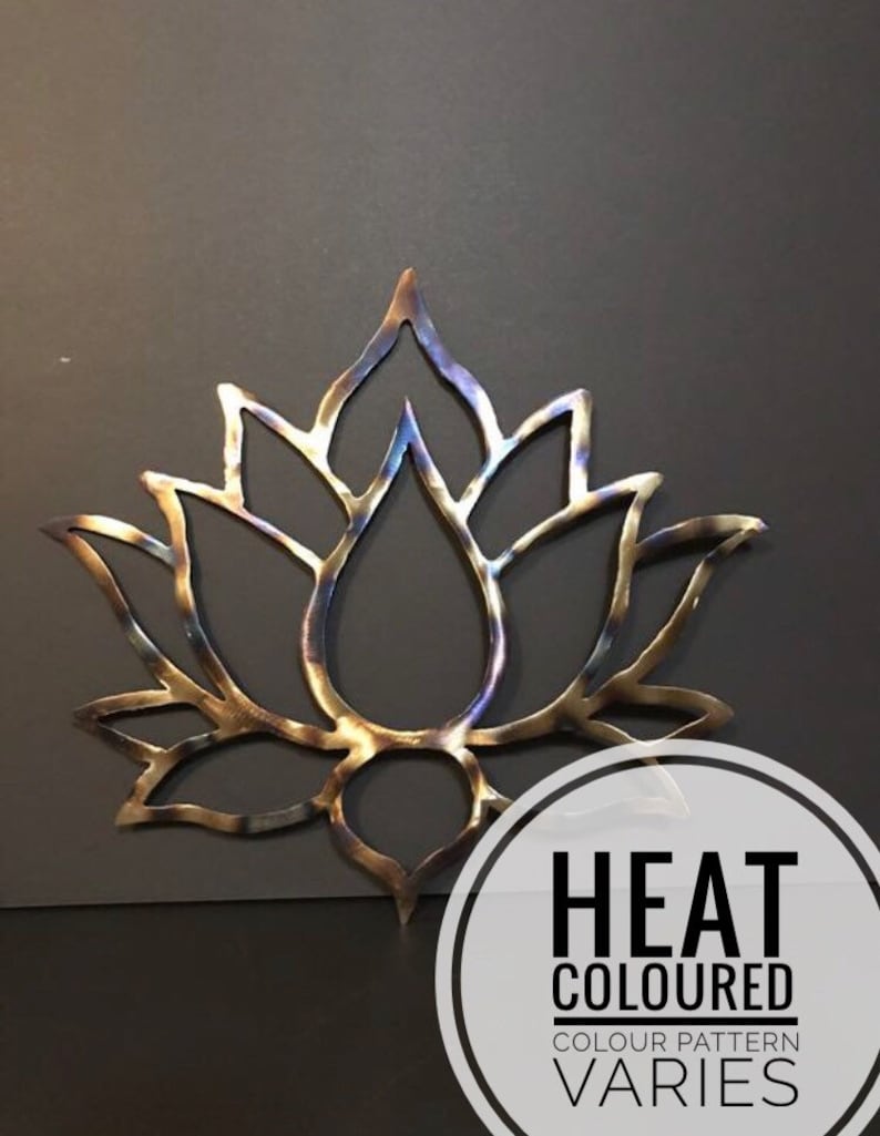 Lotus Flower Metal Wall Art - Etsy UK