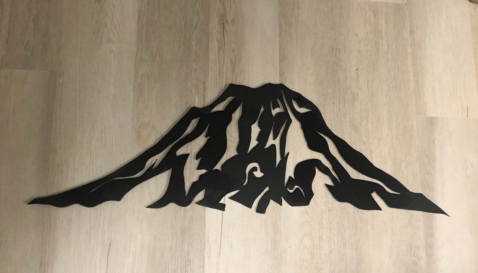 Mount Rainier Washington State, Hand Cut Metal Wall Art - Etsy