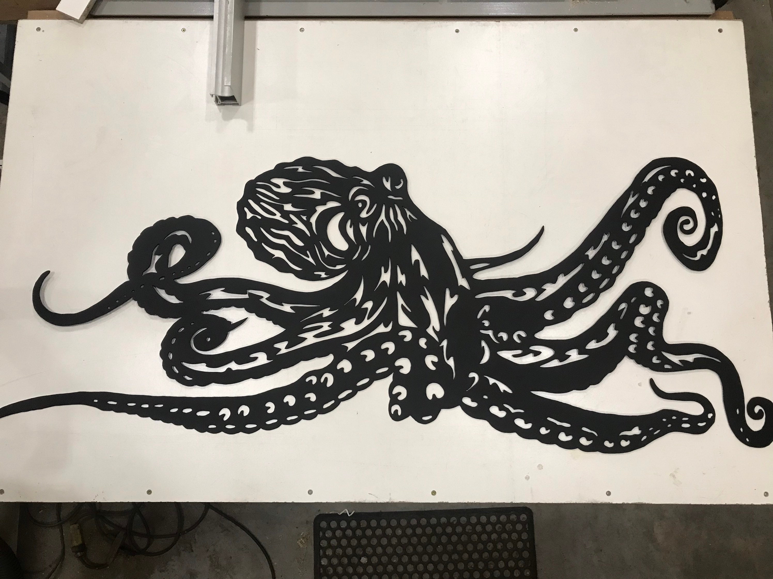 Epic Octopus Hand Cut Metal Wall Art - Etsy