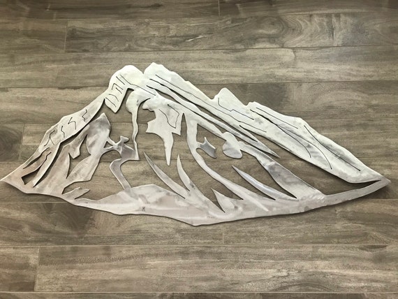 Mount Rundle Hand Cut Metal Wall Art - Etsy