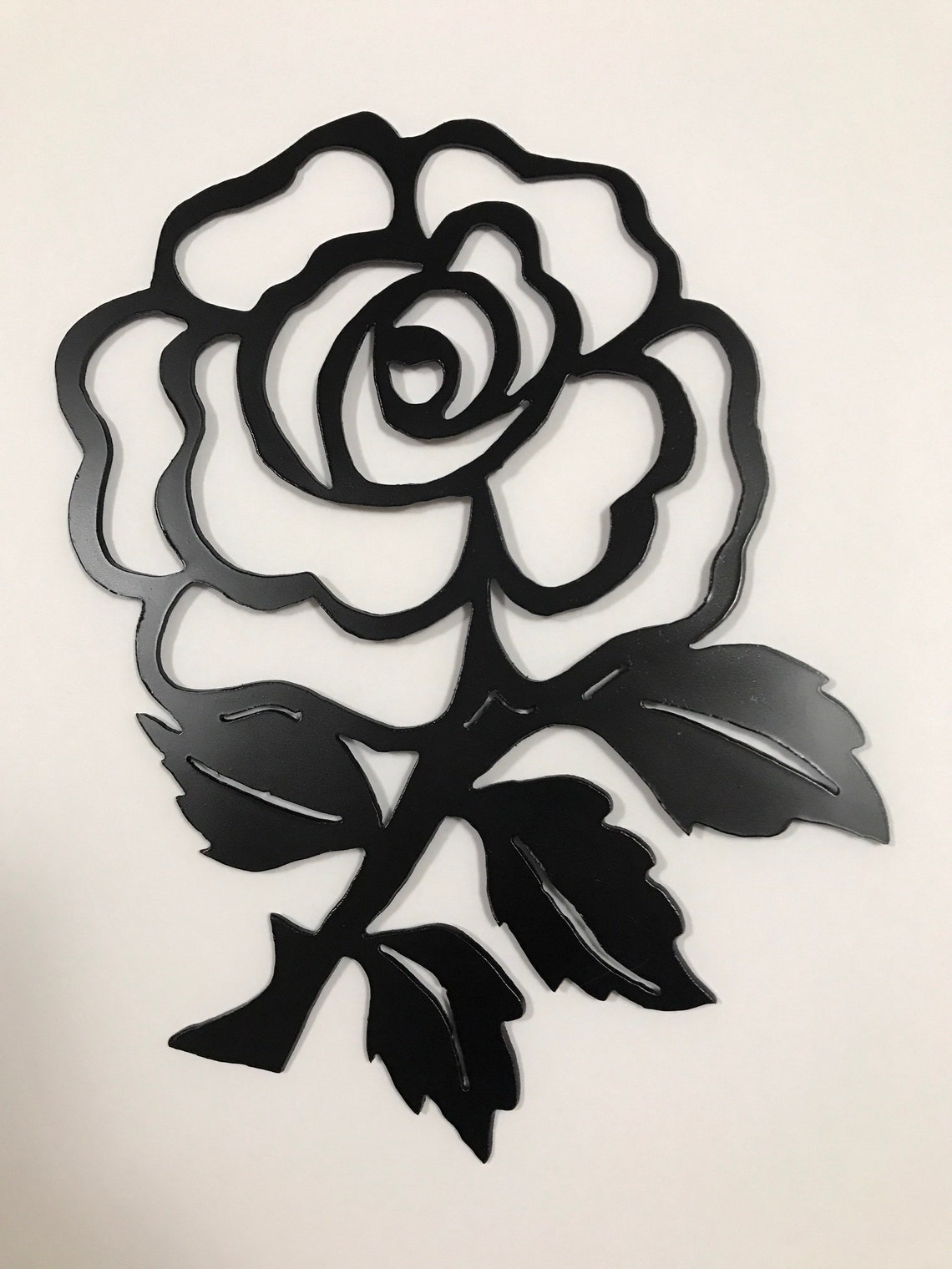 Rose, Hand Cut Metal Wall Art - Etsy