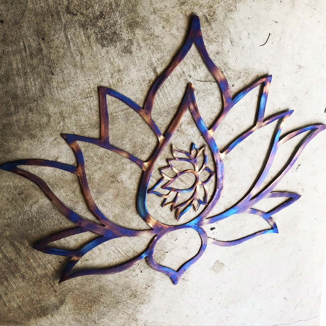Lotus Flower Metal Wall Art - Etsy Australia