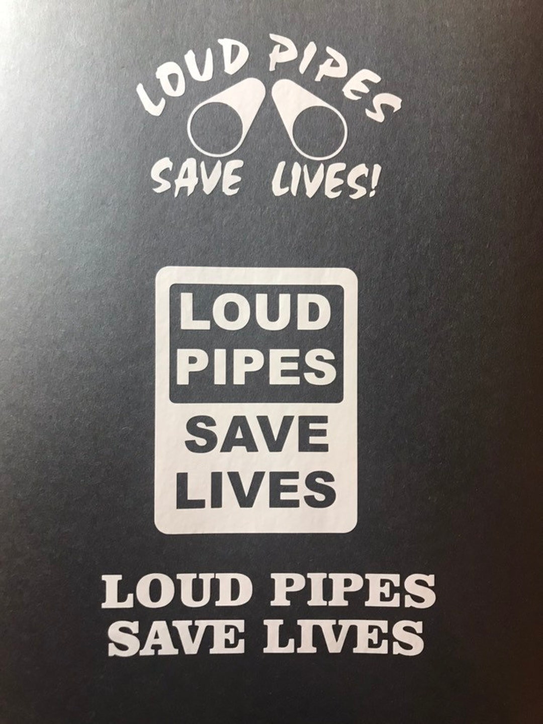 Loud Pipes Save Lives Decal - Etsy