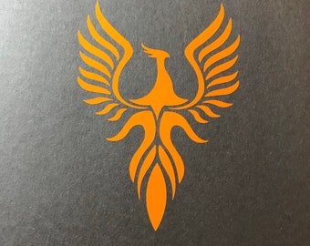 Phoenix Rising Car Decal - Etsy
